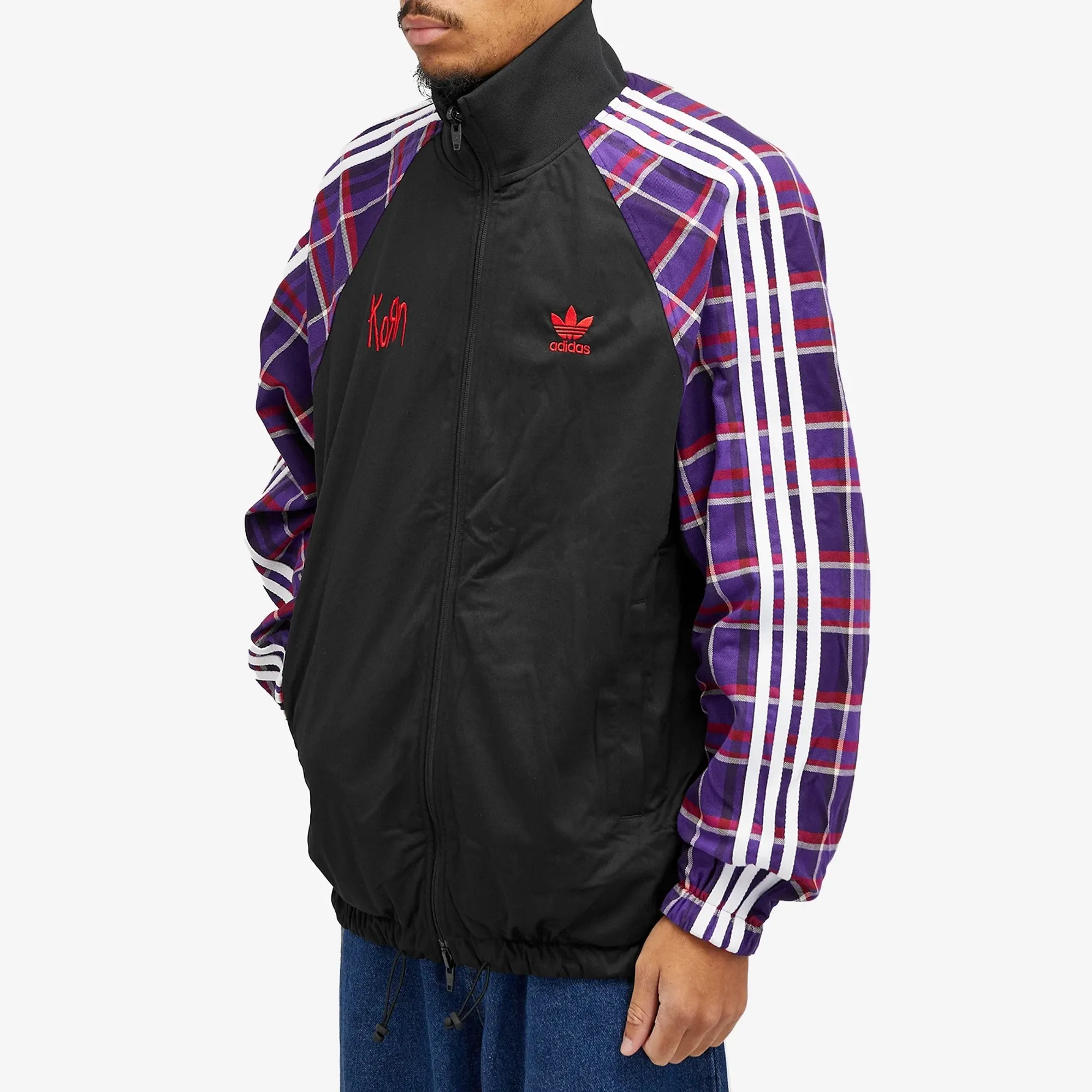 adidas Originals x Korn 3-Stripes Reversible Track Top, Black | JG1341 ...