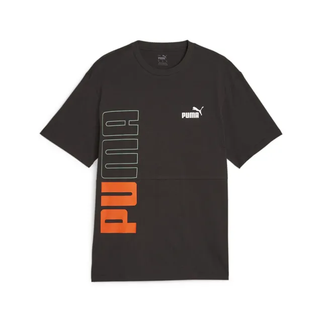 Puma Power Colorblock Short Sleeve T-shirt | 675909_74 | FOOTY.COM