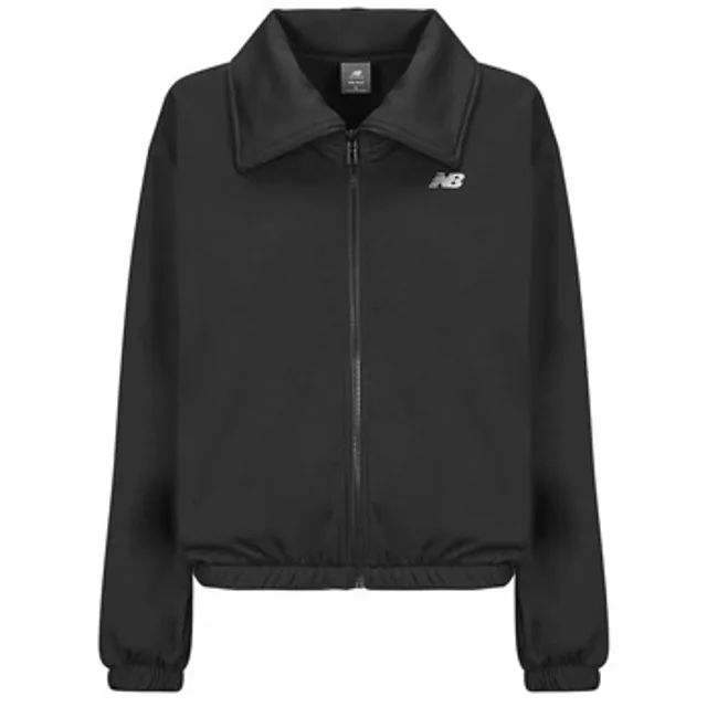 New Balance FLEECE FULL ZIP women's Fleece jacket in Black | WJ43104 ...