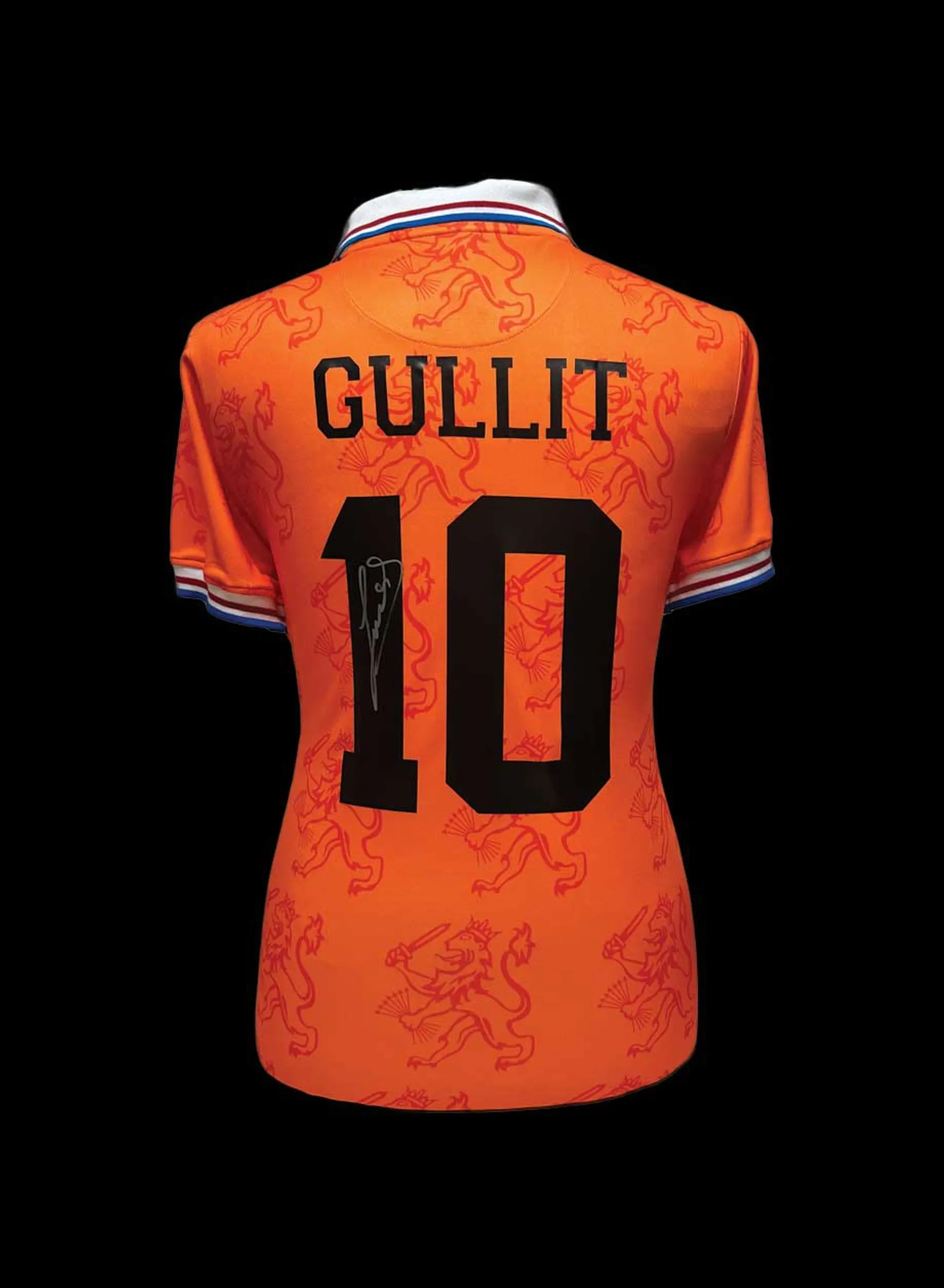 Champion Ruud Gullit Signed Holland Retro Home Shirt With Frame ...