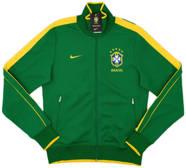 2011-12 Brazil Nike N98 Track Jacket (S) | BRAJ11-834 | FOOTY.COM