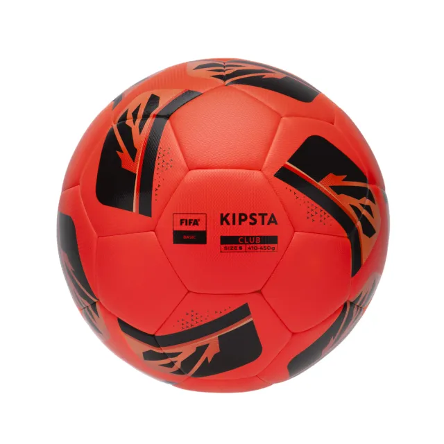 Kipsta Size 5 Fifa Basic Football Club Hybrid - Red/Snow And Fog ...