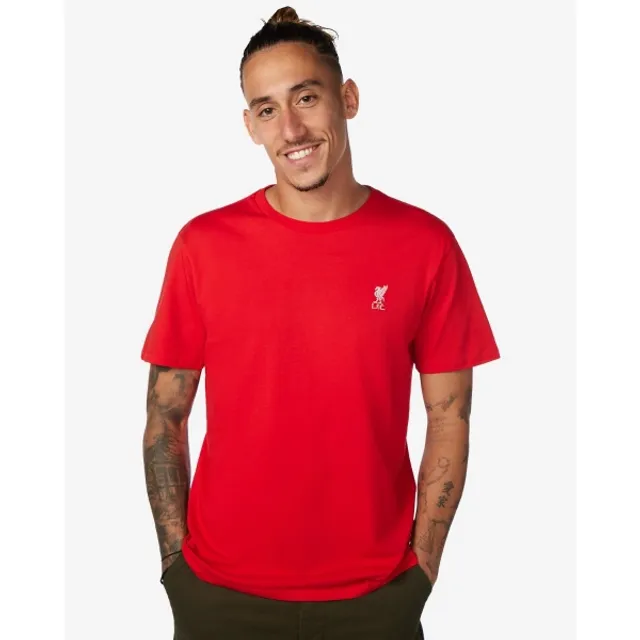 Liverpool FC LFC Mens Liverbird Emblem Tee Red | 70427 | FOOTY.COM