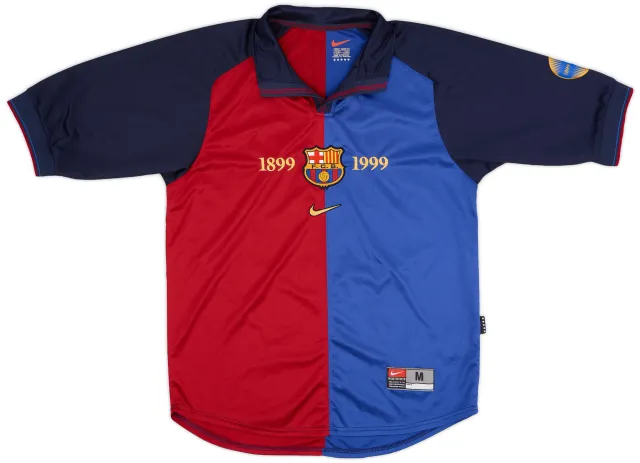 Nike 1999-00 Barcelona Centenary Home Shirt - 5/10 - (M) | BARH99-310 ...