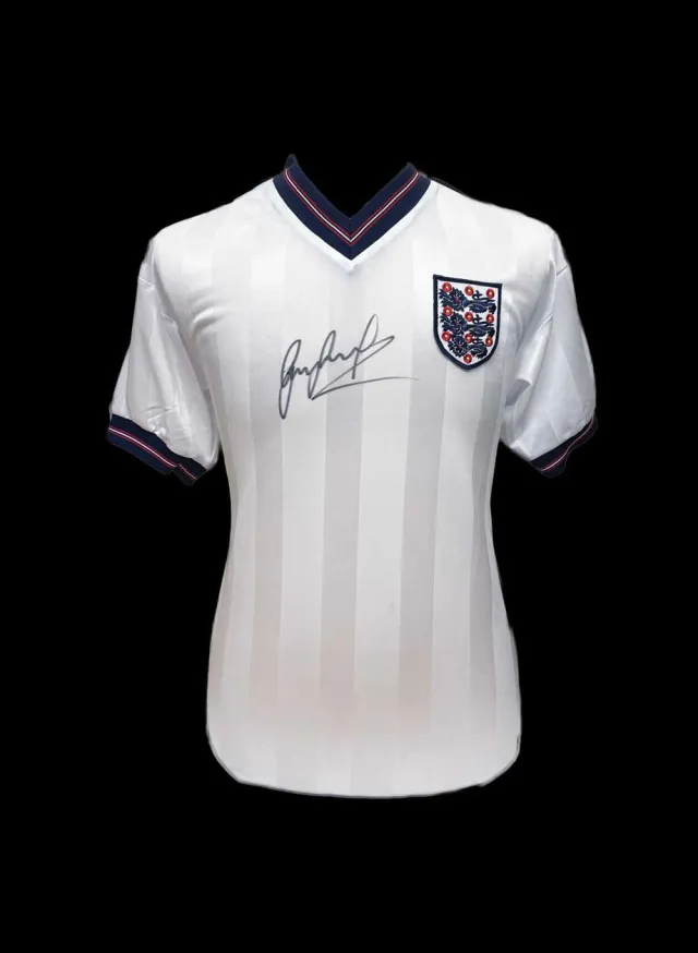 Gary Lineker Signed 1986 England World Cup Shirt | Football Memorabilia ...