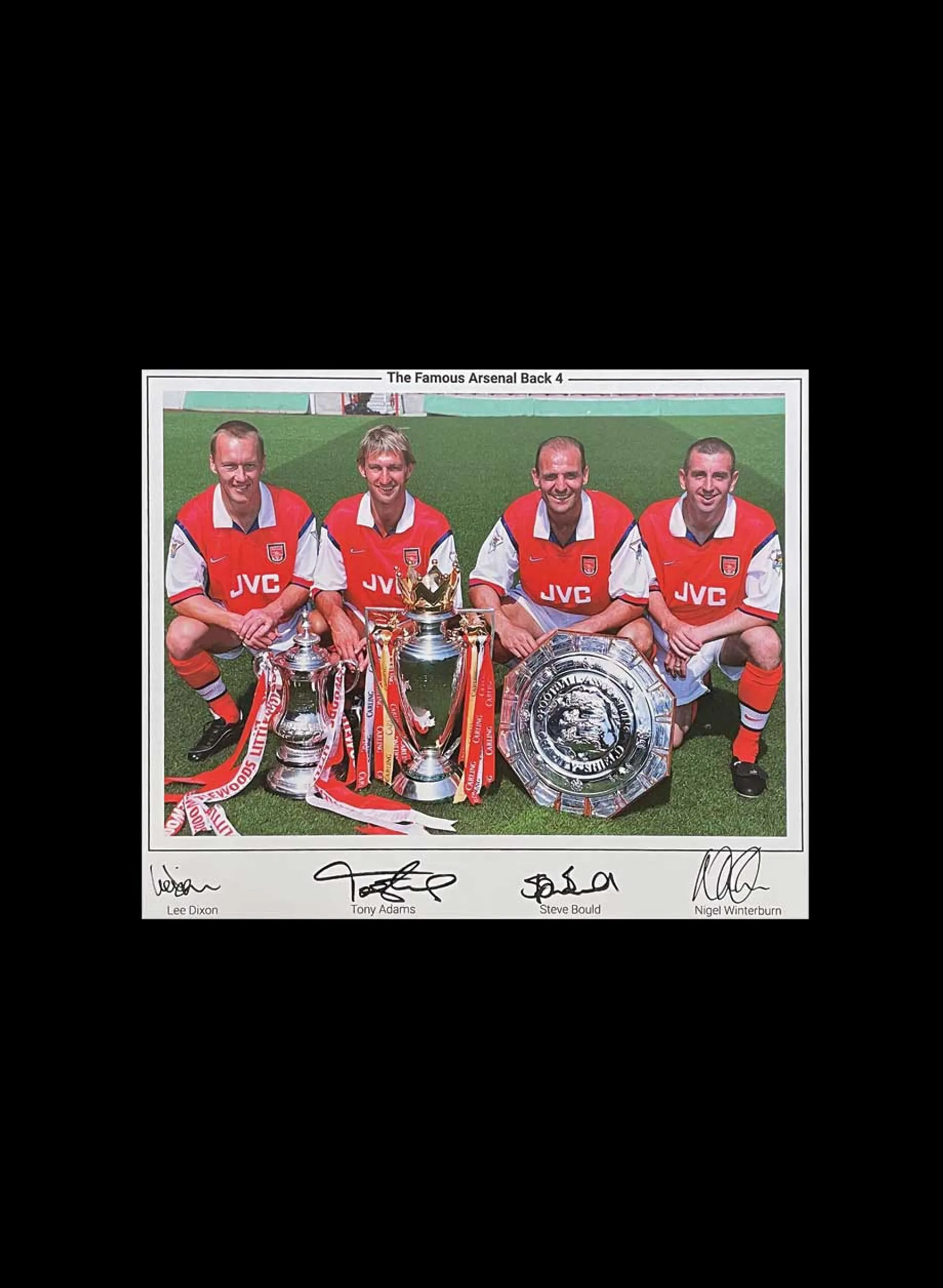 Arsenal Famous Back 4 Signed Photo With Premium Frame | Football ...
