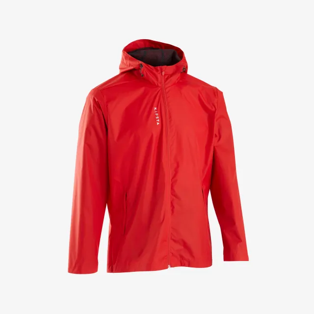 Kipsta Adult Football Waterproof Jacket T100 - Red | 8667872 | FOOTY.COM