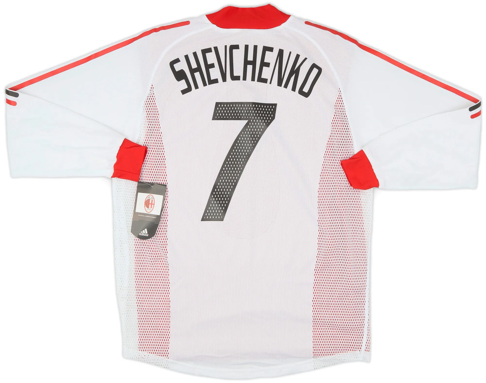 adidas 2002-03 AC Milan Player Issue Away L/S Shirt Shevchenko #7 (M ...