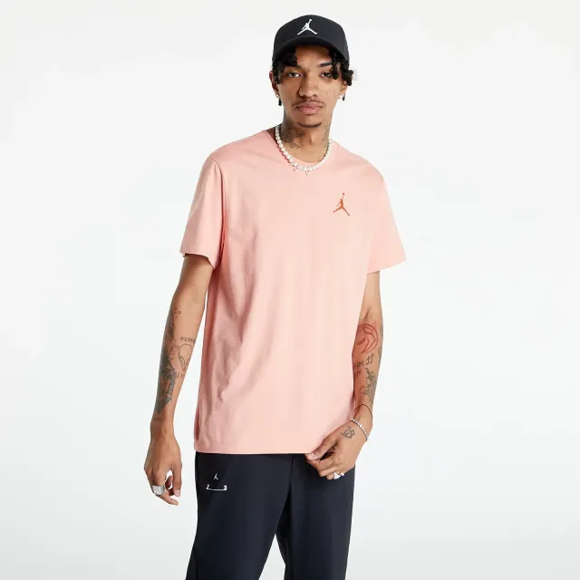 Nike Jordan T-Shirt Jordan Jumpman Emb Ss Crew Lt Madder Root/ Madder ...