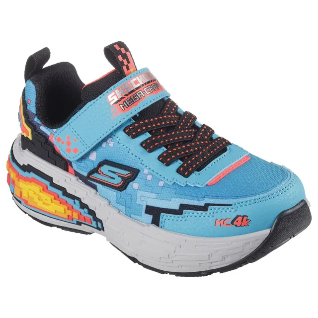 Skechers Boy's Mega-Craft 4K Sneaker in Turquoise/Black | 402160L TQBK ...