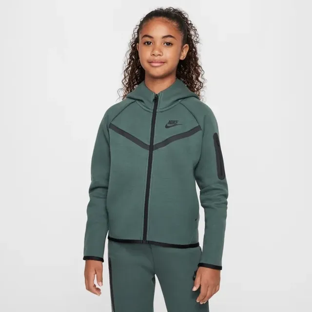 Nike Tech Fleece Unisex Hoodies - Green | FD2979-338 | FOOTY.COM