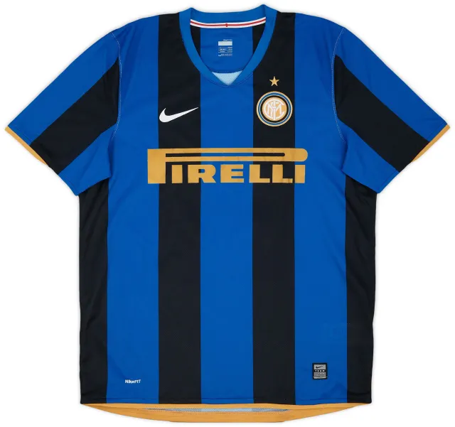 Nike 2008-09 Inter Milan Home Shirt Campioni #17 - 8/10 - (L) | INTH08 ...