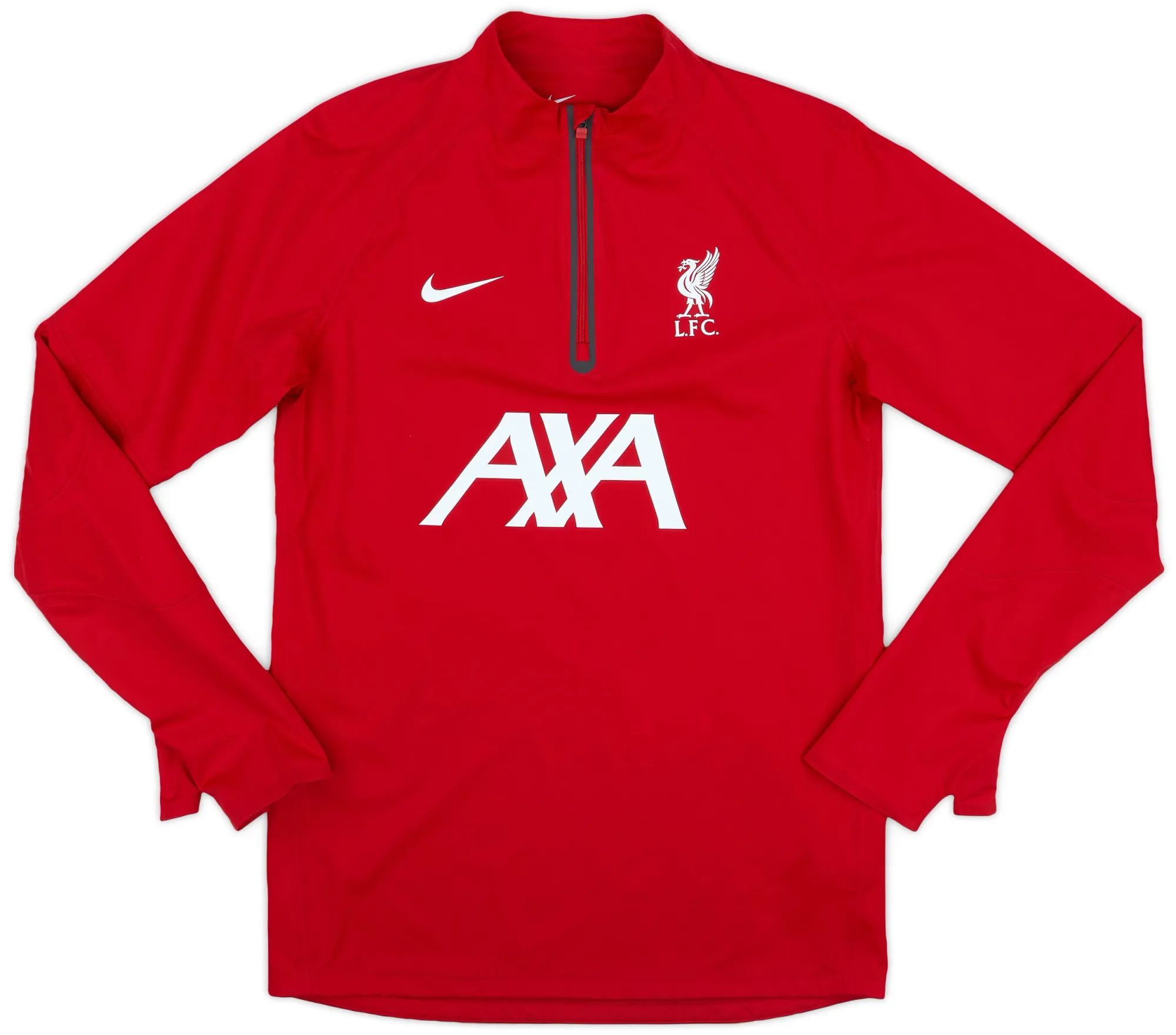 Nike 2023-24 Liverpool Player Issue 1/4 Zip Training Top - As New (S ...