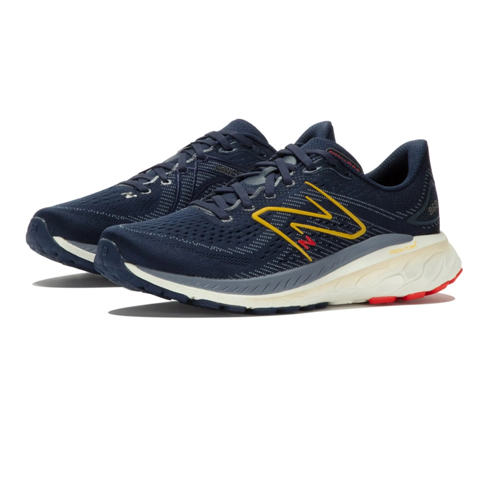 New Balance Men's Fresh Foam X 860v13 in Blue/Orange/Red Synthetic ...