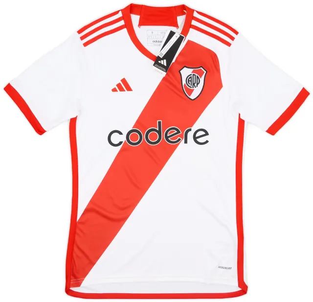 adidas 2023-24 River Plate Home Shirt (S) | HT3677 | FOOTY.COM