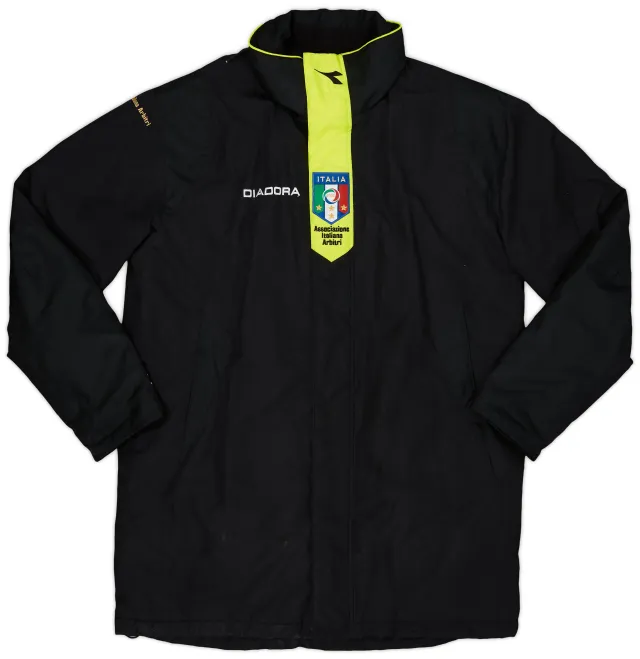 2007-09 Italy Referee Diadora Padded Bench Coat - 7/10 - (M ...