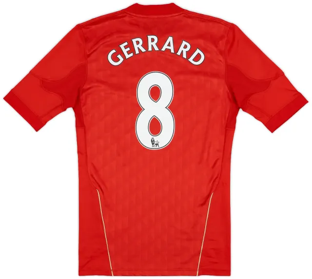 adidas 2010-12 Liverpool Player Issue TechFit Home Shirt Gerrard #8 - 9 ...