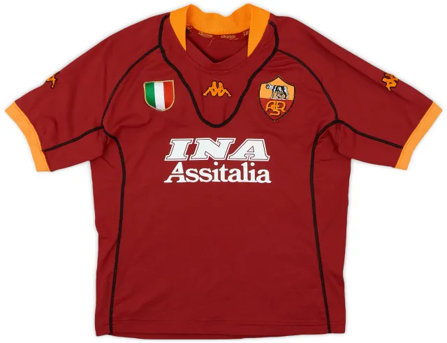 Kappa 2001-02 Roma Home Shirt - 9/10 - (XL.Boys) | ROMH01784837used ...