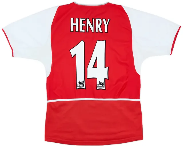 Nike 2002-04 Arsenal Home Shirt Henry #14 - 6/10 - (M) | ARSH02-683 ...