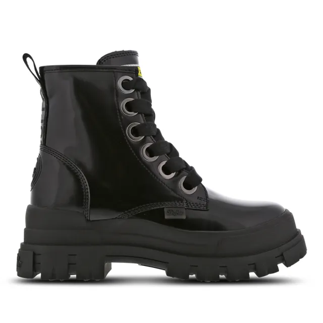 Buffalo Aspha Lace Up Hi Women Shoes - Black | 1622049 | FOOTY.COM