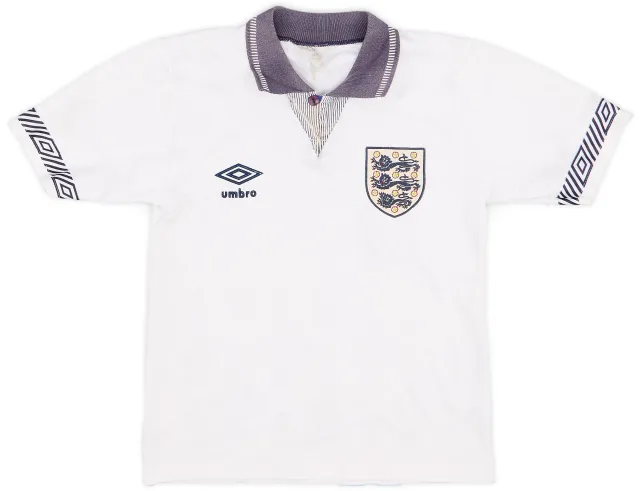 Umbro 1990-92 England Home Shirt - 6/10 - (S.Boys) | ENGH90439110used ...