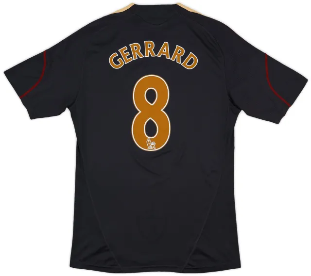 adidas 2009-10 Liverpool Away Shirt Gerrard #8 - 6/10 - (M ...