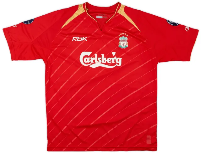 Reebok 2005-06 Liverpool CL Home Shirt - 8/10 - (L) | LIVE05682388used ...