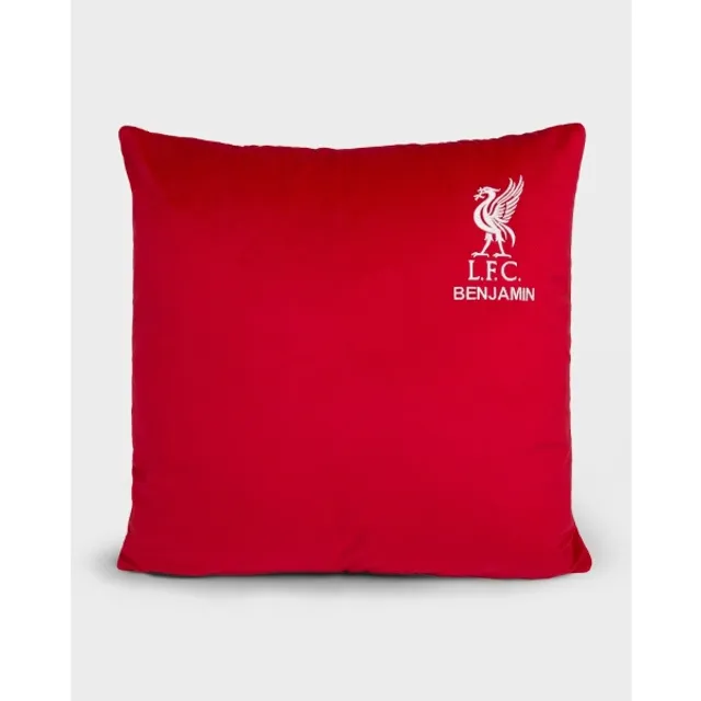 Liverpool FC LFC Personalised Liverbird Cushion | DT558 | FOOTY.COM