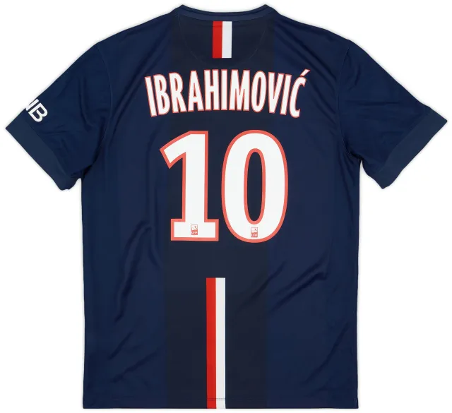Nike 2014-15 Paris Saint-Germain Home Shirt Ibrahimovic #10 - 8/10 - (M ...