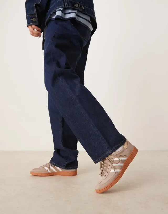 Adidas Originals Handball Spezial Trainers In Chalky Brown And White ...