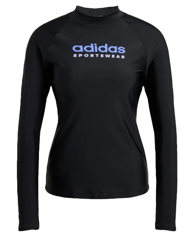 Adidas Long Sleeve Rash Guard In Black / Cobalt Blue | JD2141 | FOOTY.COM