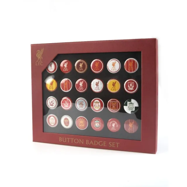 LFC 24Pk Badge Set | 70883 | FOOTY.COM