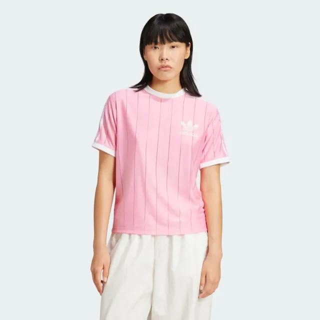 adidas Adicolor 3-Stripes Pinstripe T-Shirt | IY7229 | FOOTY.COM