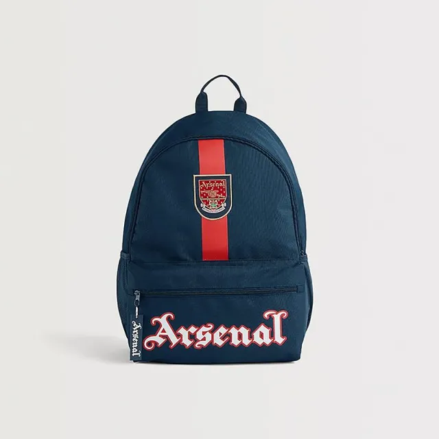 Arsenal Retro Crest Backpack in Navy, Multicolor | 06782 | FOOTY.COM