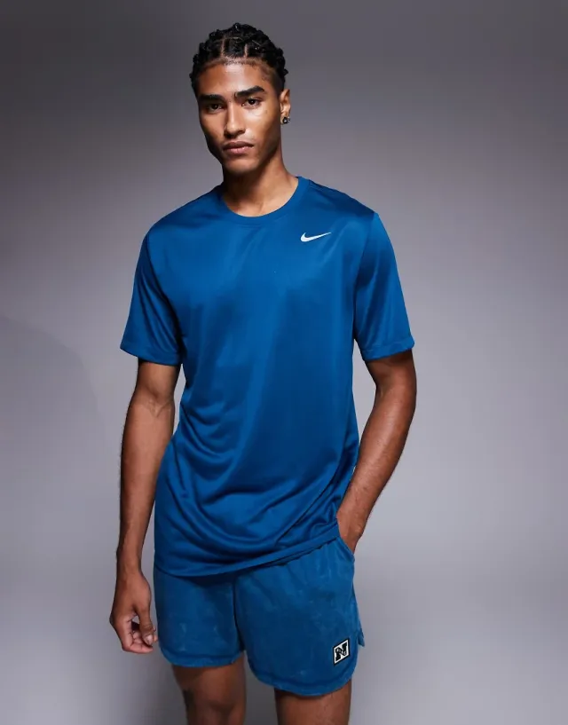 Nike Training Legend Dri-Fit T-Shirt In Blue | DX0989-415 | FOOTY.COM