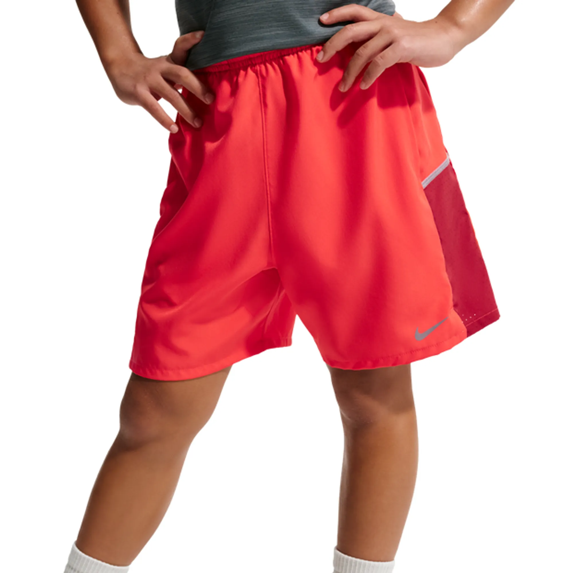 Nike Miler Kid's Shorts - Red | IF2428-696 | FOOTY.COM